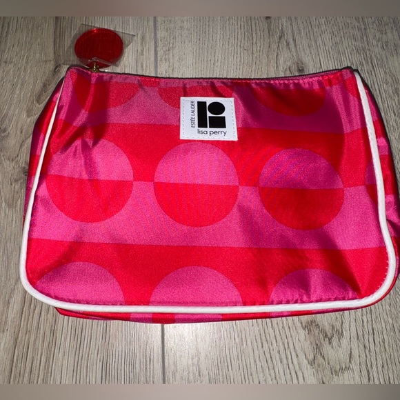 Lisa Perry | Bags | Este Lauder Lisa Perry Pink Makeup Cosmetic Bag ...